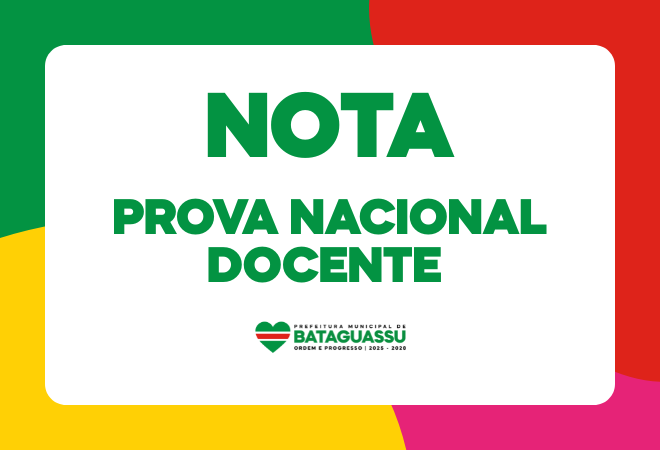 NOTA: Sobre a não adesão à Prova Nacional Docente – Prefeitura ...
